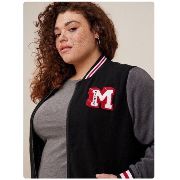 torrid | Jackets & Coats | Torrid Nwt Disney Mickey Mouse Wool Bomber ...